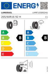 Band Landsail 205/60 R16 92H | Rapid Dragon · Zomer | GRIP500